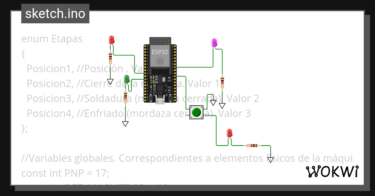 Máquina de estados TFG - Wokwi ESP32, STM32, Arduino Simulator Máquina de estados TFG - Wokwi ESP32, STM32, Arduino Simulator