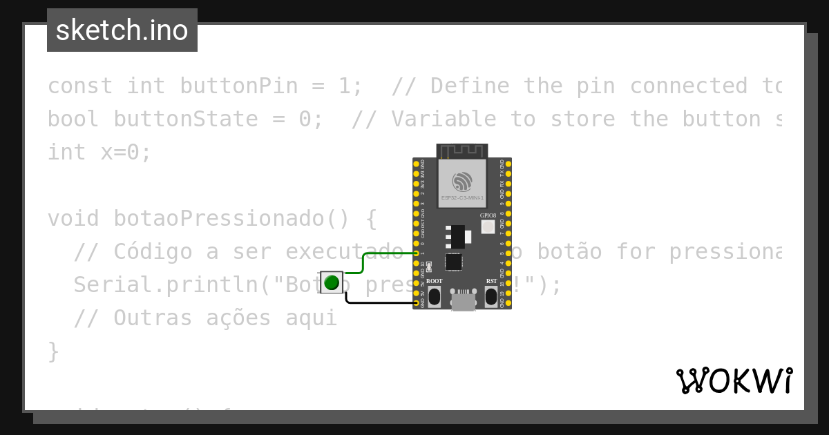 Callback Function Wokwi Esp32 Stm32 Arduino Simulator