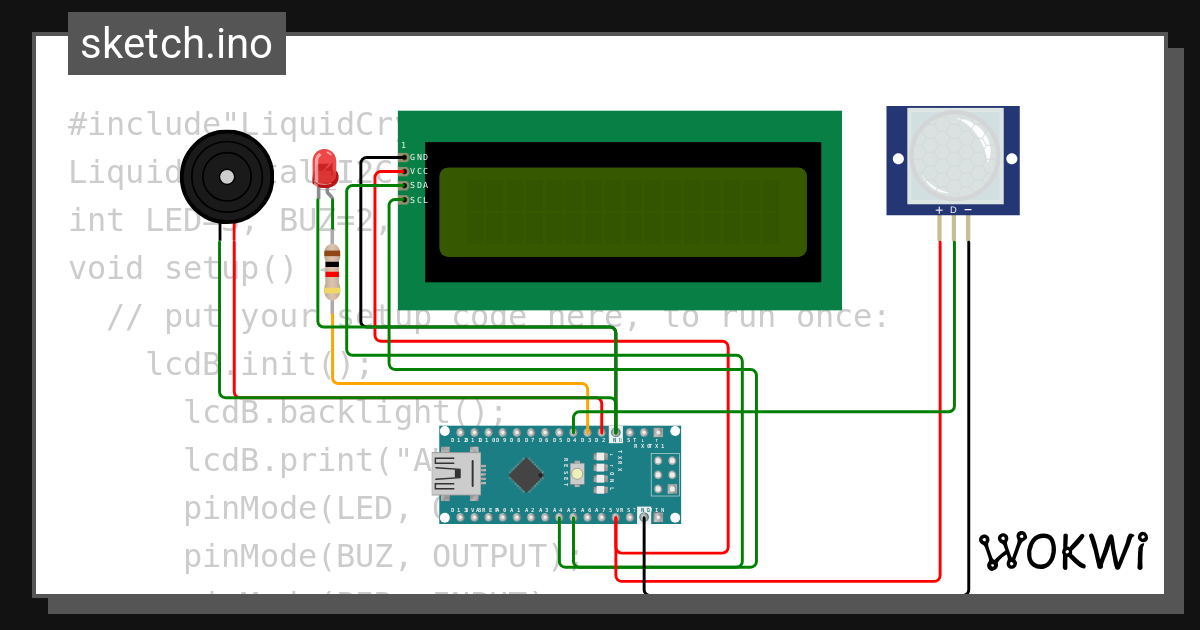 Sensor Gerak Wokwi Esp32 Stm32 Arduino Simulator 6125