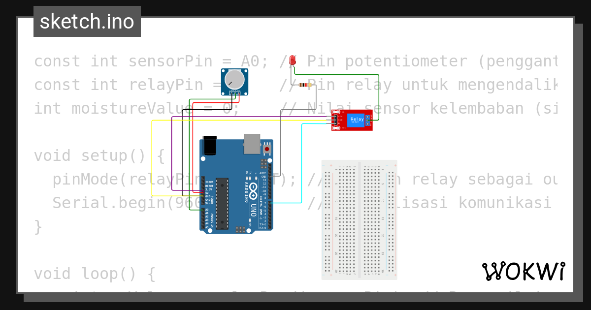 Pompa Air Project Wokwi Esp32 Stm32 Arduino Simulator 2141