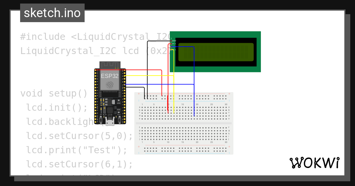 Belajar L2cd Wokwi Esp32 Stm32 Arduino Simulator 6947