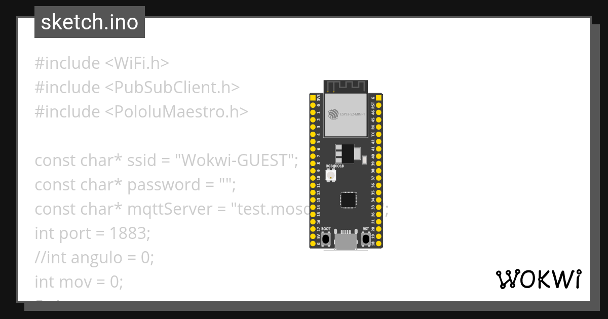 Proyecto mano - Wokwi ESP32, STM32, Arduino Simulator