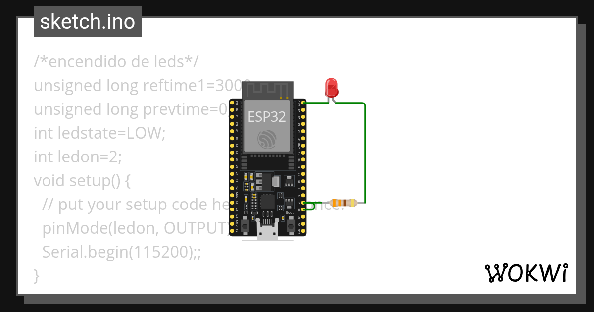 inttento de codigo - Wokwi ESP32, STM32, Arduino Simulator