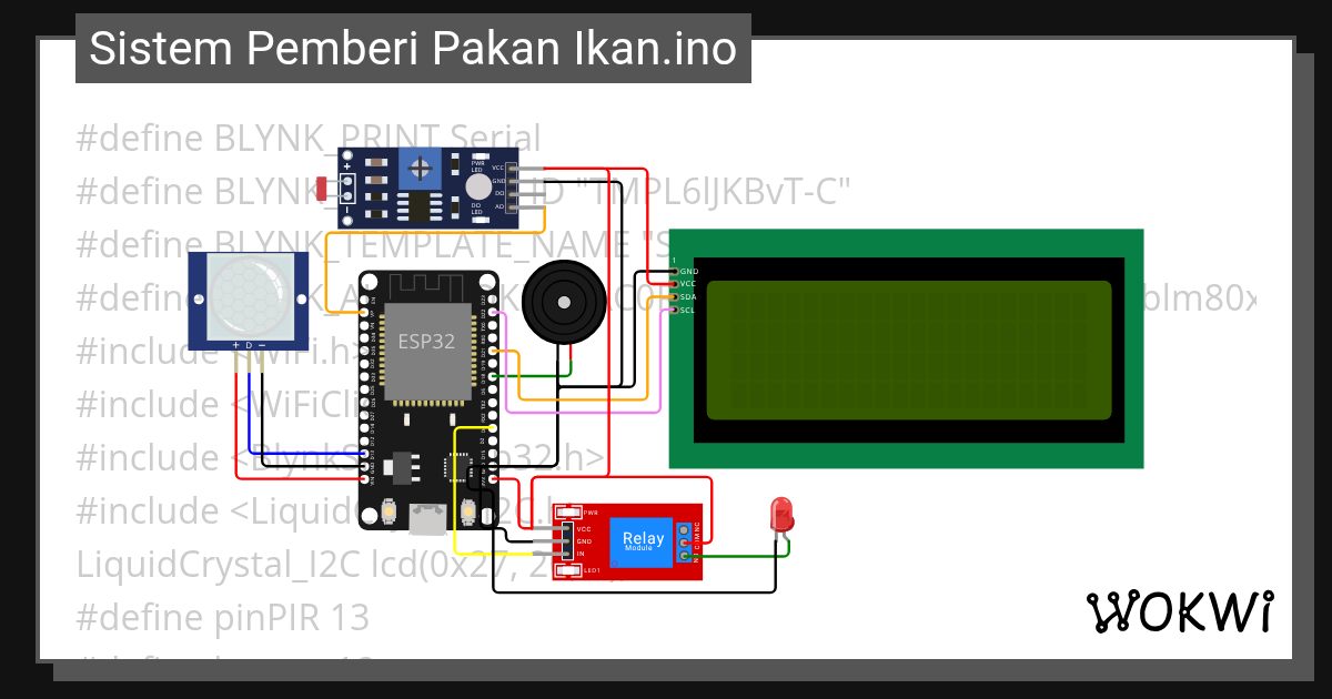 Sistem Sekuritas Rumah Sandro - Wokwi ESP32, STM32, Arduino Simulator