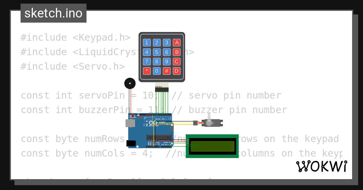 Keypad Wokwi Esp32 Stm32 Arduino Simulator 0214