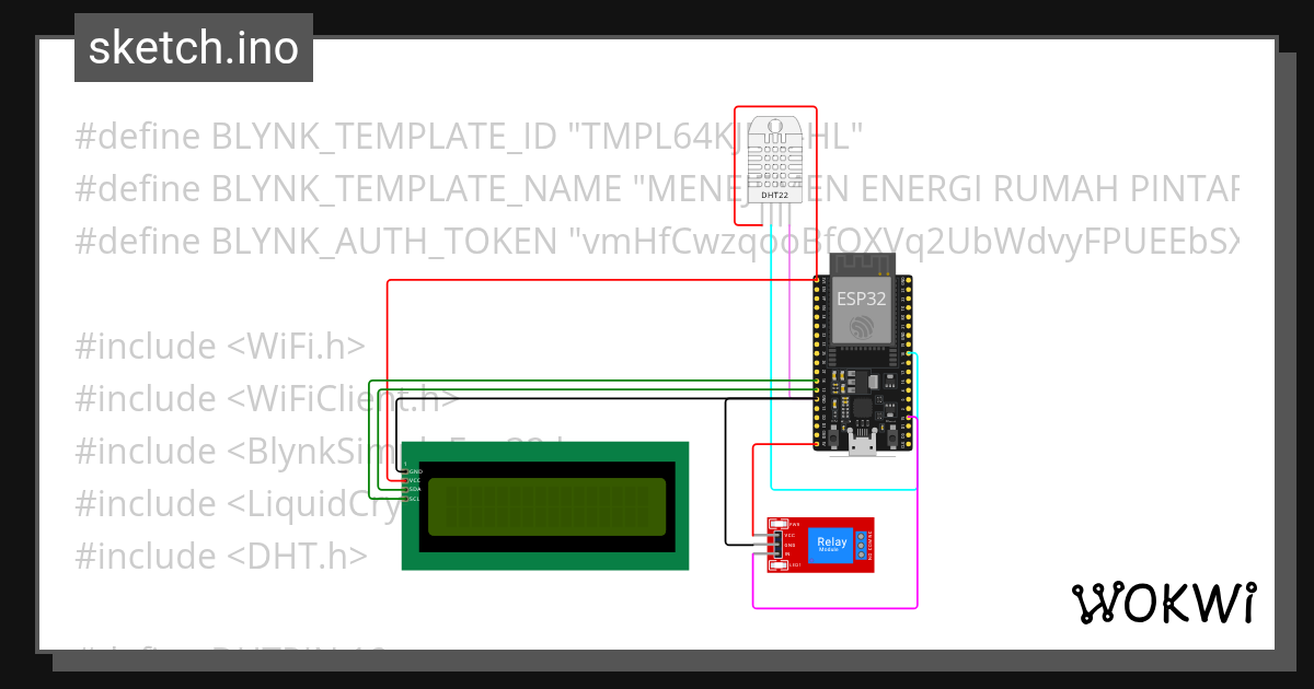 TUGAS WOKWI - ADEA ARABELLA - Wokwi ESP32, STM32, Arduino Simulator