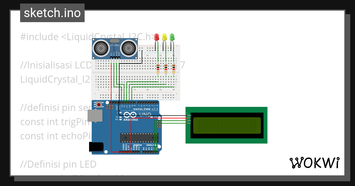 ultrasonic - Wokwi ESP32, STM32, Arduino Simulator