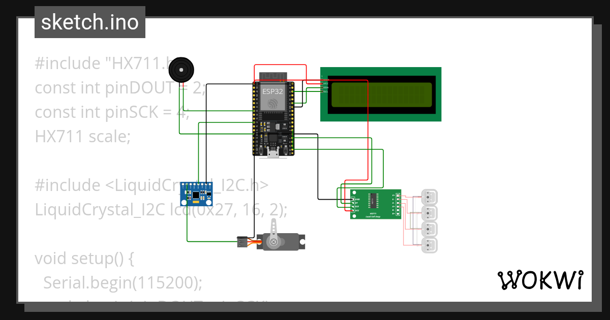 Loadcell Wokwi Esp32 Stm32 Arduino Simulator 7650