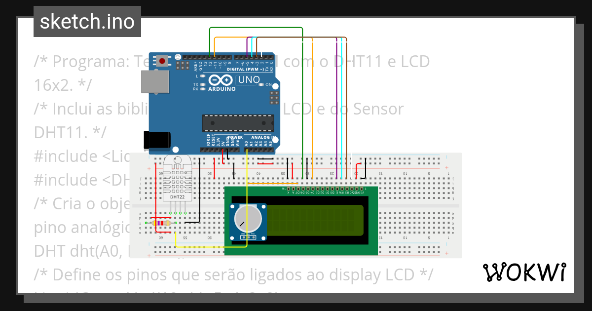 termometro digital - Wokwi ESP32, STM32, Arduino Simulator