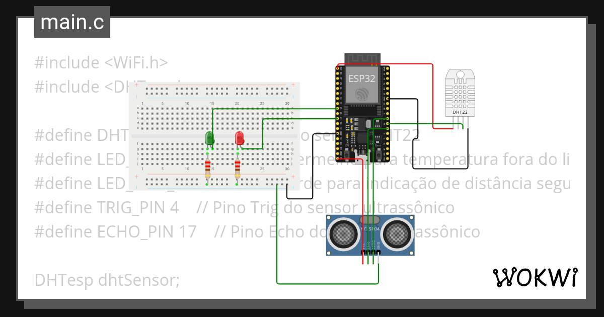 Desafio ESP32 LEDs - Laura - Wokwi ESP32, STM32, Arduino Simulator