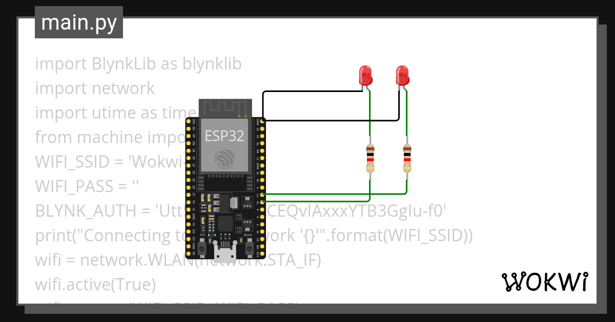 WORK-04 - Wokwi ESP32, STM32, Arduino Simulator