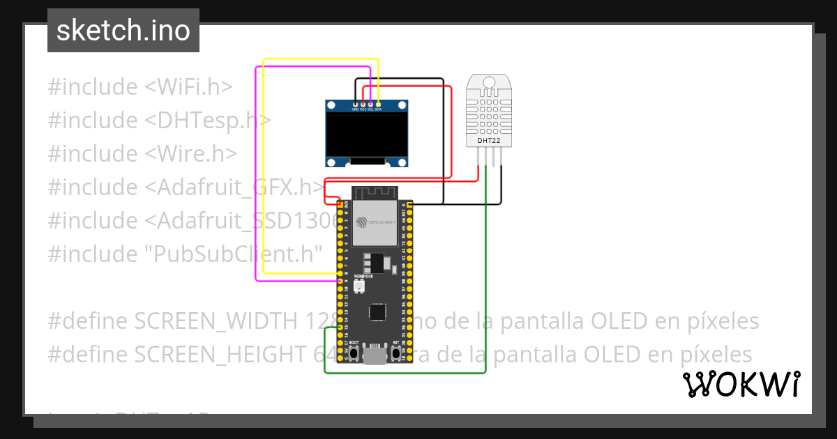ESP32_DHT22_MQTT - Wokwi ESP32, STM32, Arduino Simulator