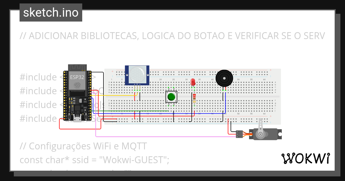 Camada de Rede - 01 (MQTT) - Wokwi ESP32, STM32, Arduino Simulator