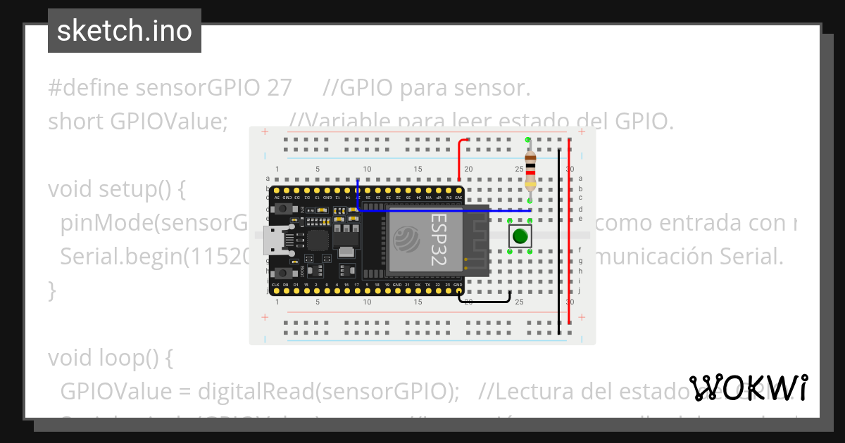 GPIO_INPUT_PULLDOWN2 - Wokwi ESP32, STM32, Arduino Simulator