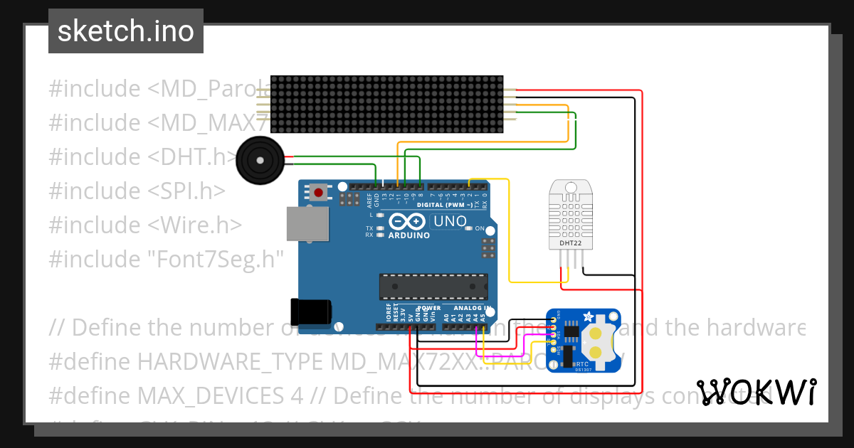 Jam Digital And Text Copy Wokwi Esp32 Stm32 Arduino Simulator 2352