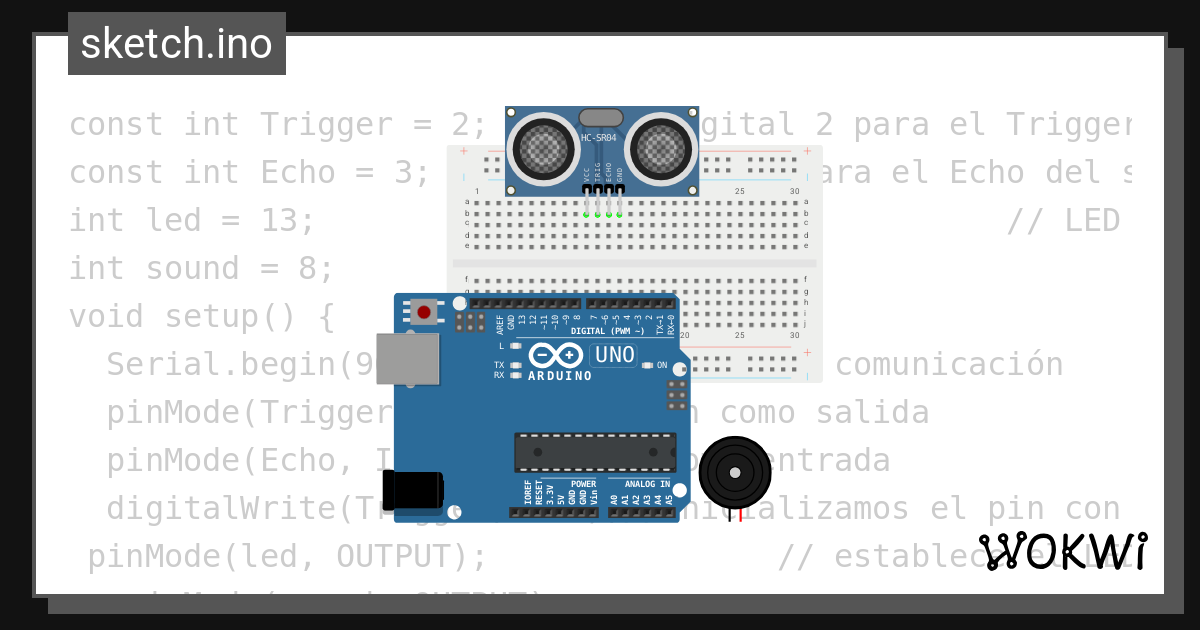 Ultrasonico Wokwi Esp32 Stm32 Arduino Simulator 0351