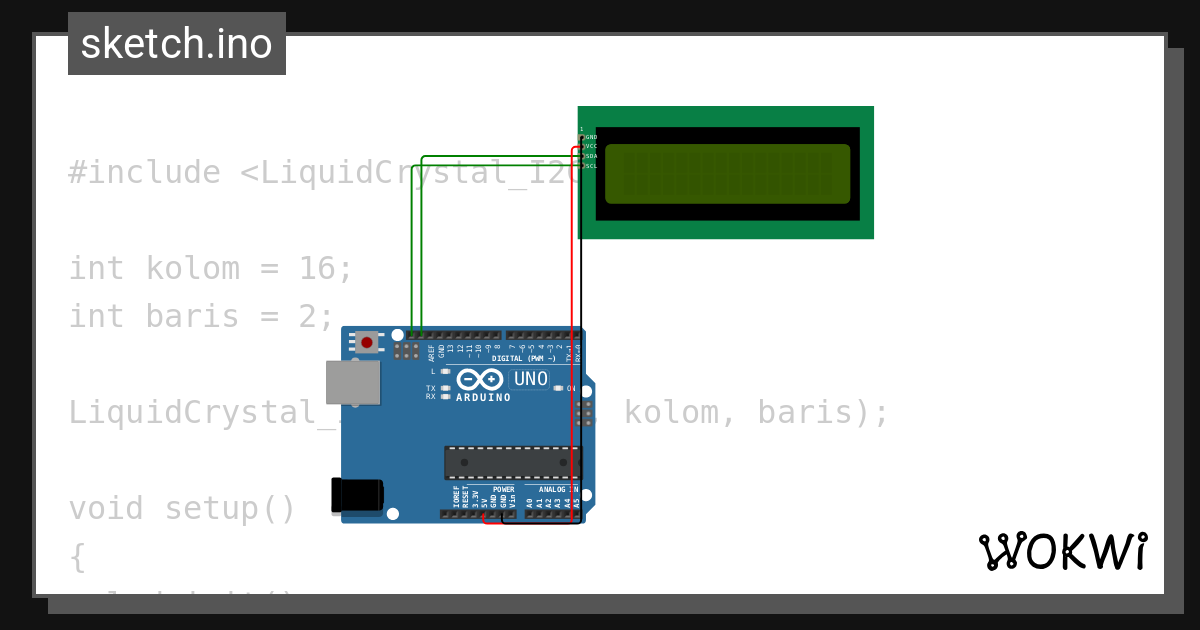 Runing Text Anisa 129 Wokwi Esp32 Stm32 Arduino Simulator