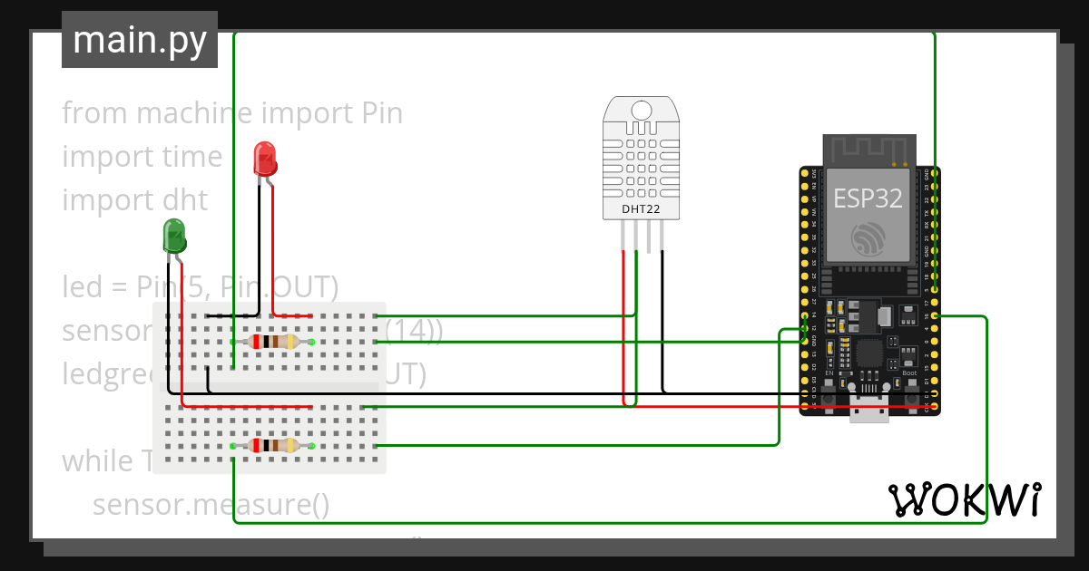LED - Wokwi ESP32, STM32, Arduino Simulator
