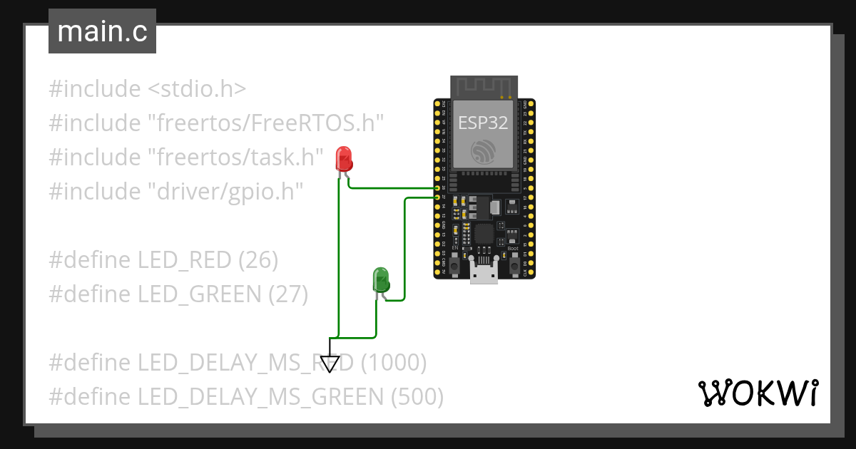 lab3 - Wokwi ESP32, STM32, Arduino Simulator