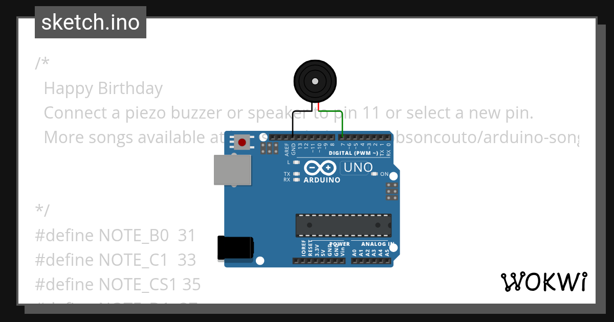 buzzer maya - Wokwi ESP32, STM32, Arduino Simulator