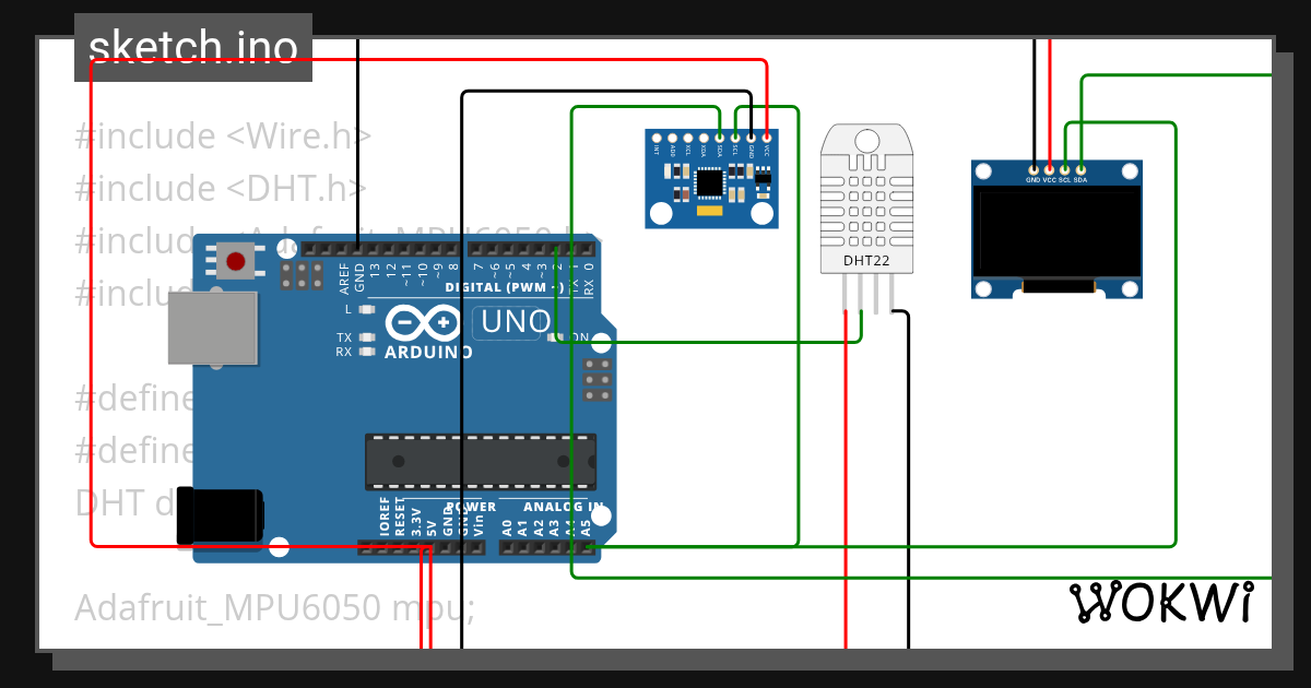 I2C interfacing with Arduino - Wokwi ESP32, STM32, Arduino Simulator