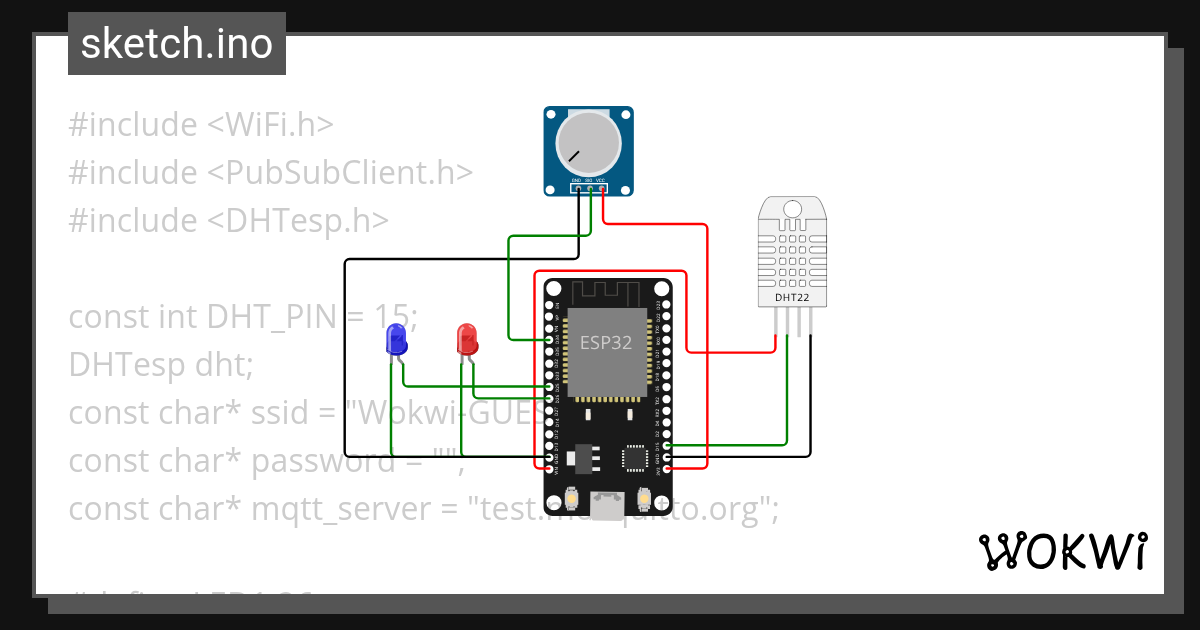 DHT+ESP32+MQTT Copy (2) - Wokwi ESP32, STM32, Arduino Simulator