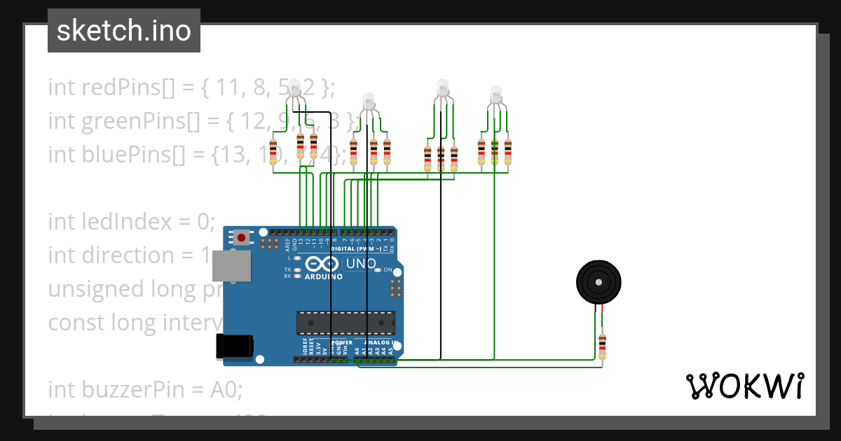 led_buzzer_test - Wokwi ESP32, STM32, Arduino Simulator