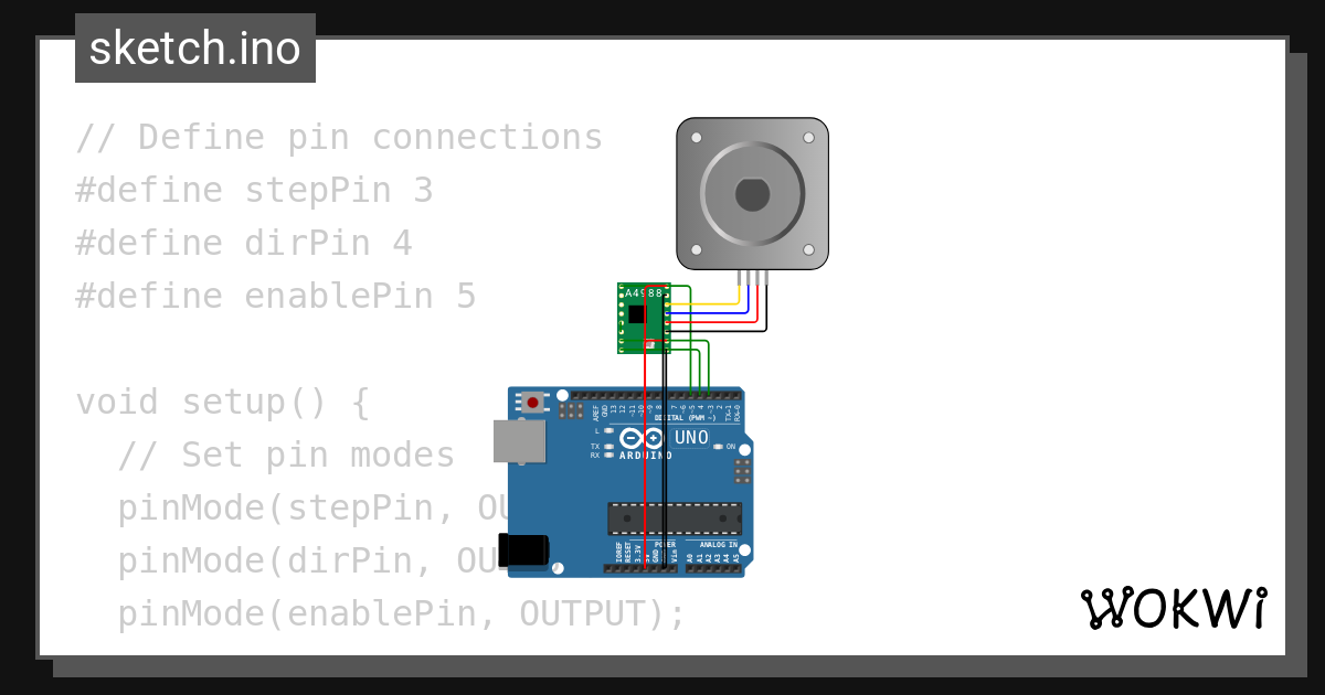 Steper Wokwi Esp32 Stm32 Arduino Simulator 9487