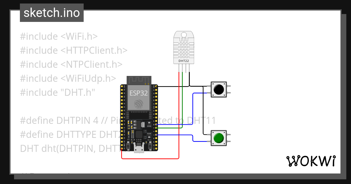 ESP32_ENV_GoogleSheet_Logger (ESP32) - Wokwi ESP32, STM32, Arduino Simulator