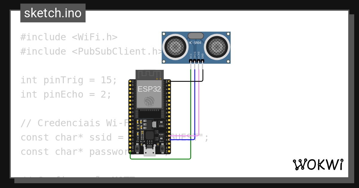 Distancia De Objetos Wokwi Esp32 Stm32 Arduino Simulator 4586