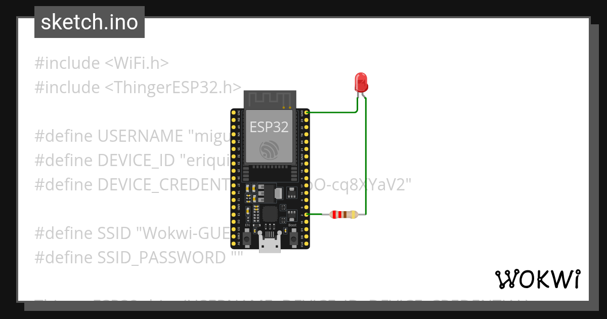 ESP32 with Thinger.io Copy - Wokwi ESP32, STM32, Arduino Simulator