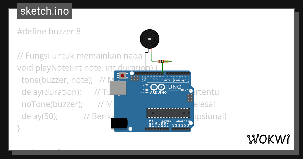 mengheningkan cipta - Wokwi ESP32, STM32, Arduino Simulator