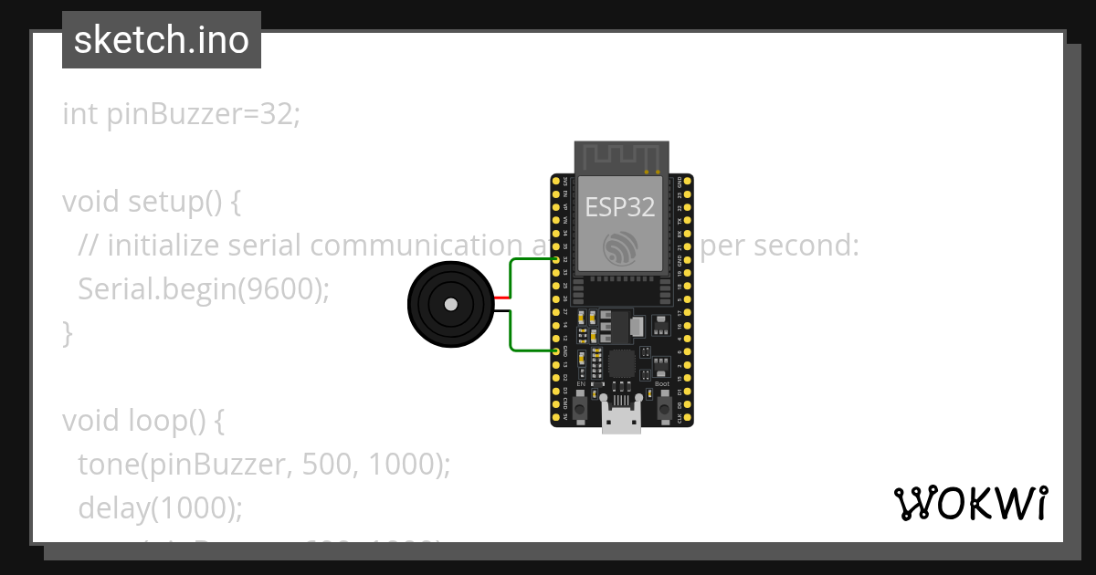 Sesi 11 2 Pwm Buzzer Wokwi Esp32 Stm32 Arduino Simulator