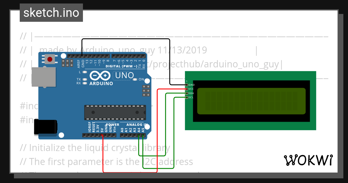 Lcd Ic Wokwi Esp32 Stm32 Arduino Simulator 