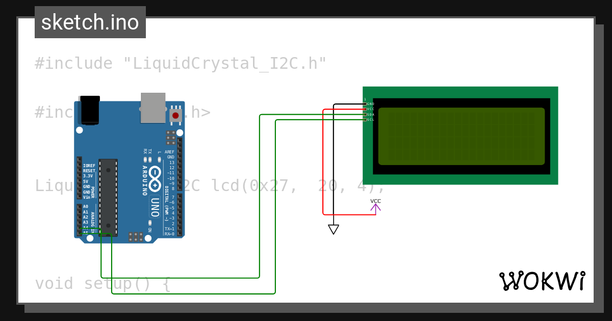 Audrino 20 4 I2c Wokwi Esp32 Stm32 Arduino Simulator