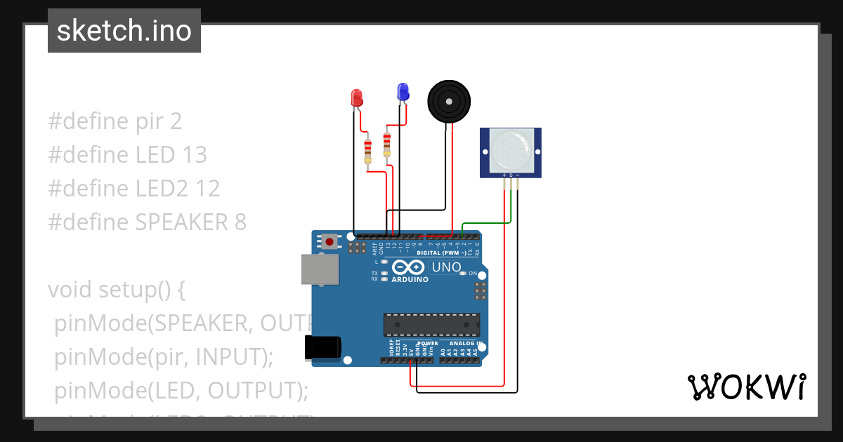 ALARM - Wokwi ESP32, STM32, Arduino Simulator