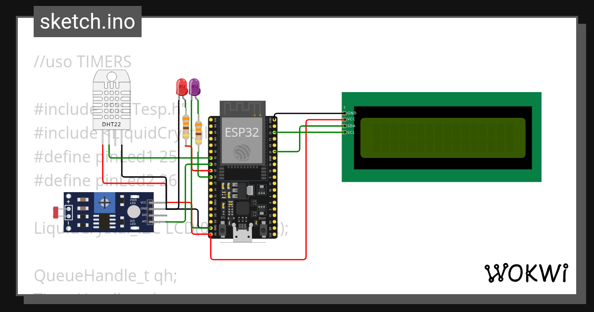 Uso Timers Wokwi Esp32 Stm32 Arduino Simulator 