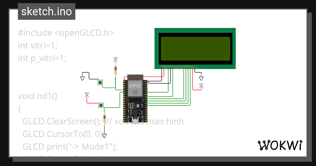 LCD_ESP - Wokwi ESP32, STM32, Arduino Simulator