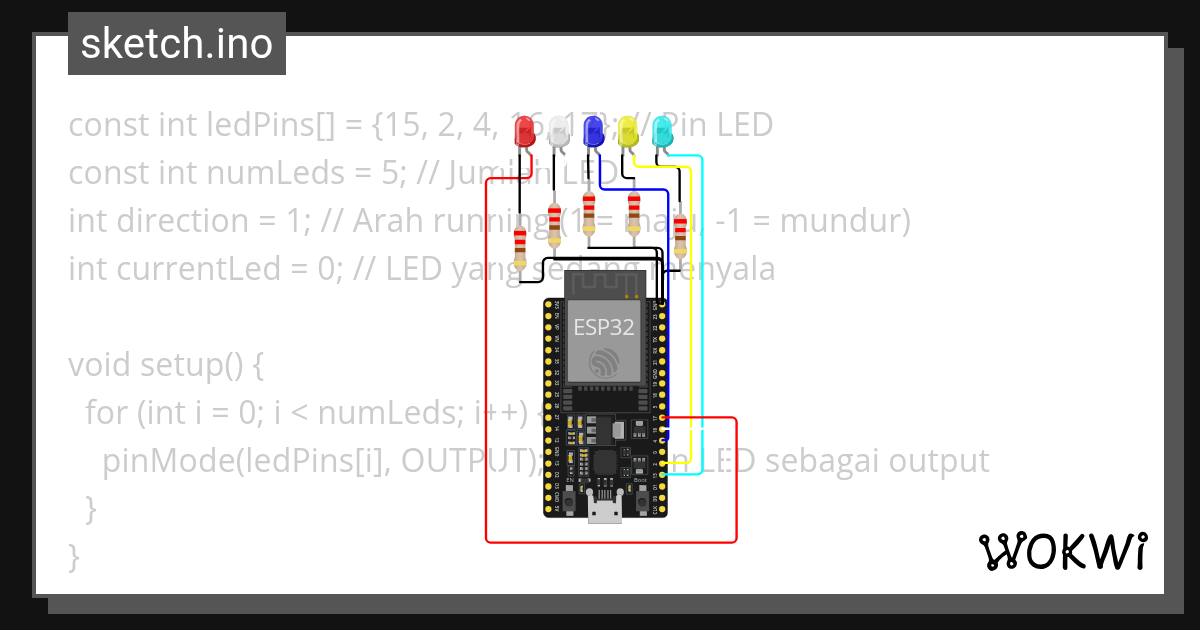 Tugas 1 Wokwi Esp32 Stm32 Arduino Simulator 