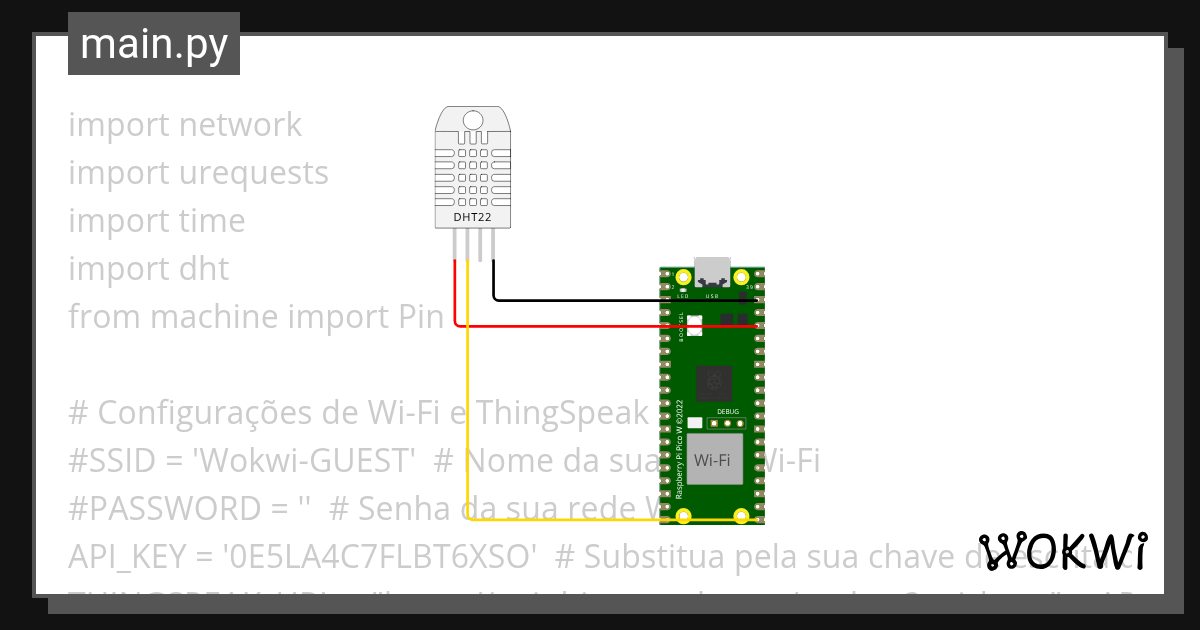 Pi Pico W - Micropython Copy - Wokwi ESP32, STM32, Arduino Simulator