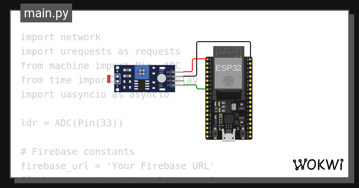 Simple Ldr Traffic Detector Wokwi Esp32 Stm32 Arduino Simulator 5693