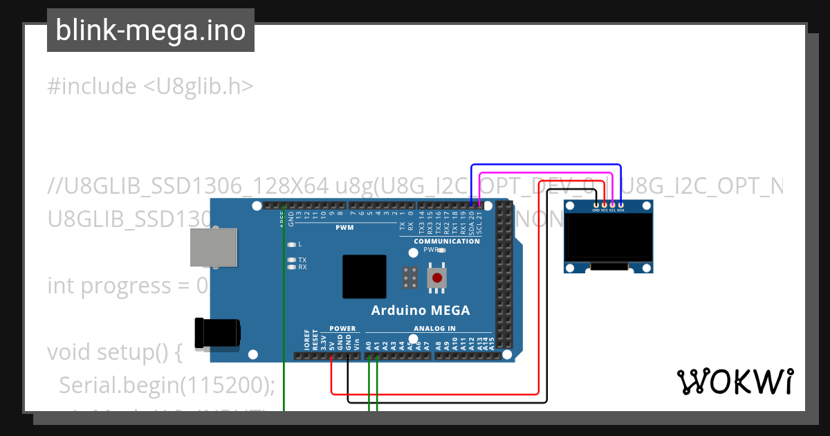 Mega_OLED - Wokwi ESP32, STM32, Arduino Simulator