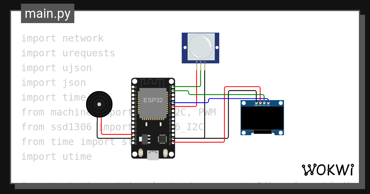 Sensor De Mov Evidencia 1 Gusv2 Wokwi Esp32 Stm32 Arduino Simulator