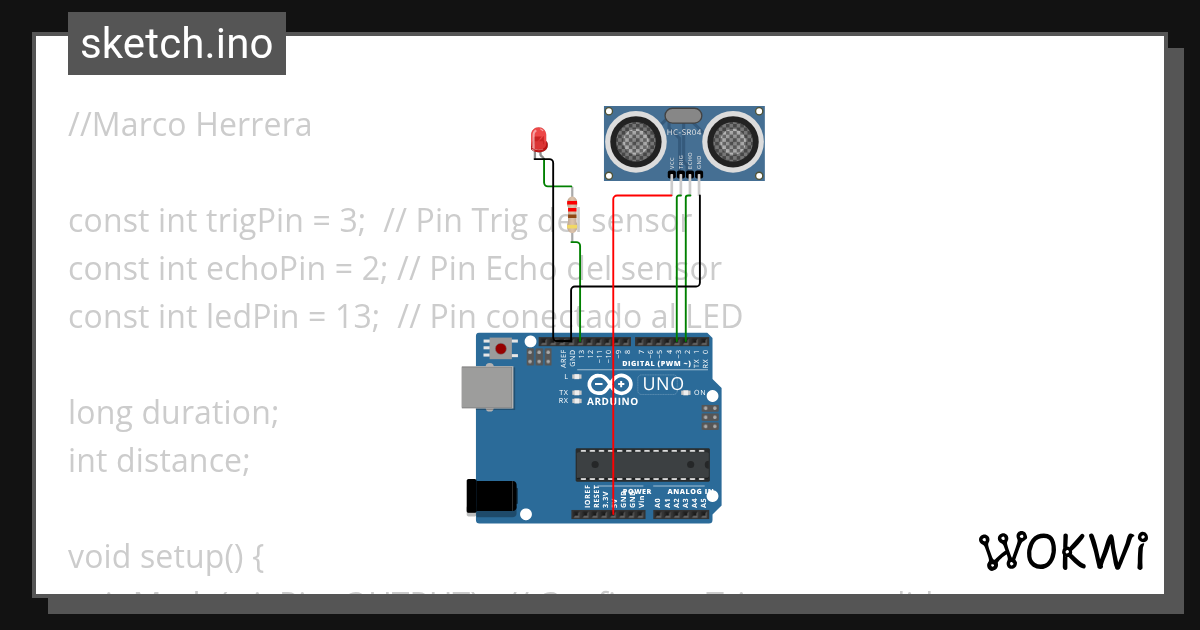 MH-LedDistancia - Wokwi ESP32, STM32, Arduino Simulator