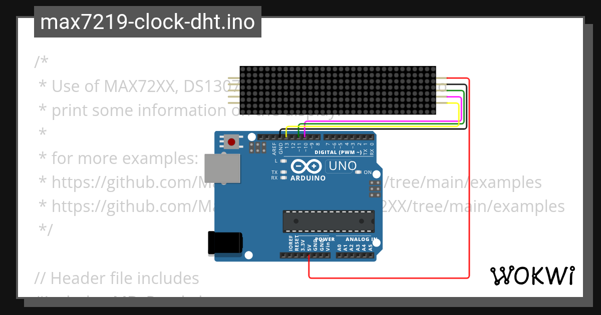 Matriz8x8-3 - Wokwi ESP32, STM32, Arduino Simulator