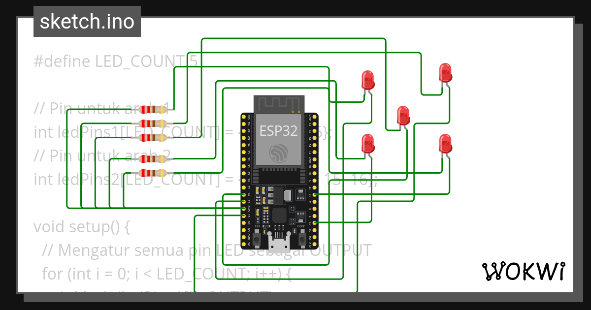 AUDREY-T1-POLA 5 - Wokwi ESP32, STM32, Arduino Simulator