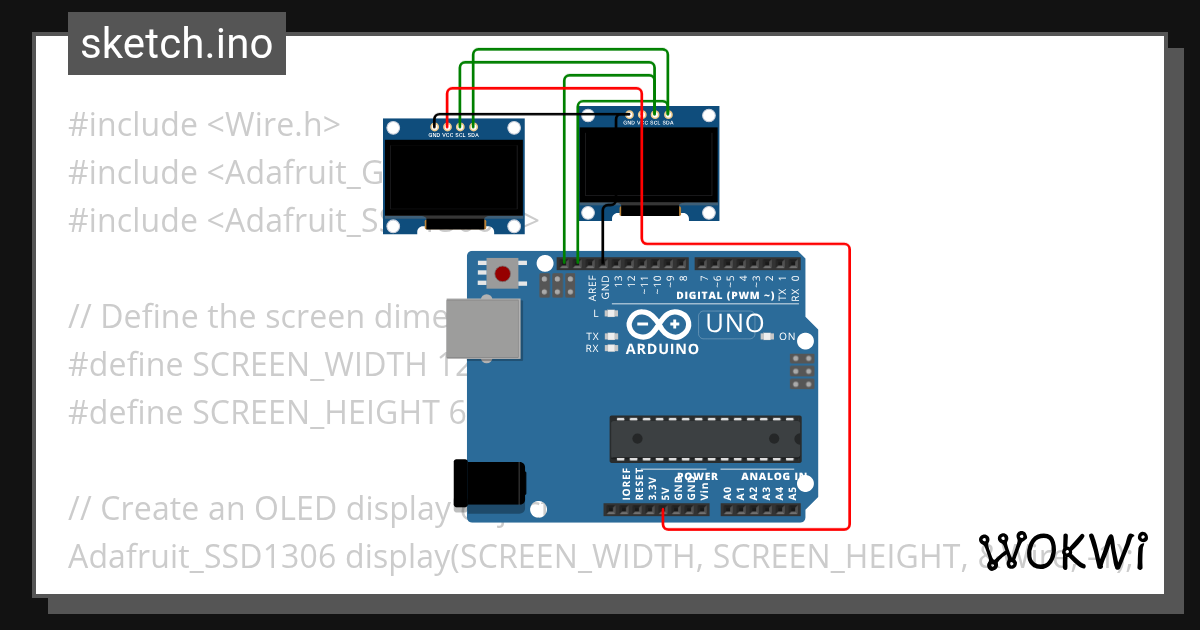 oled display - Wokwi ESP32, STM32, Arduino Simulator