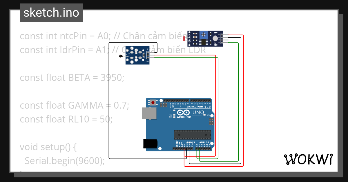 ntc ldr - Wokwi ESP32, STM32, Arduino Simulator