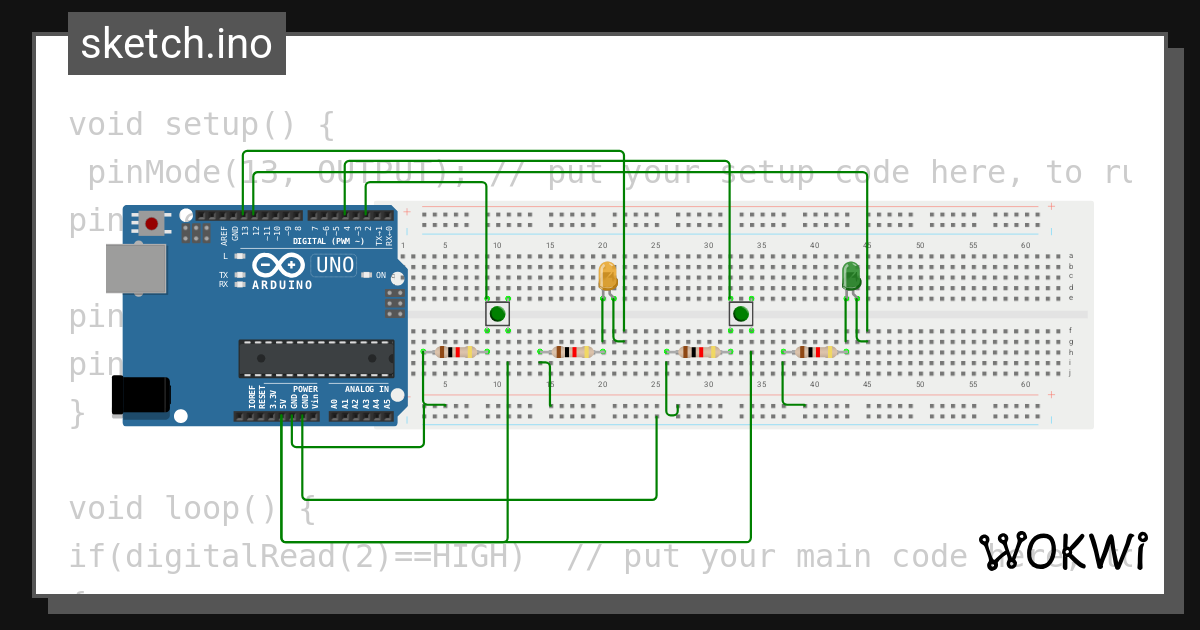 две кнопки Wokwi Esp32 Stm32 Arduino Simulator 6077