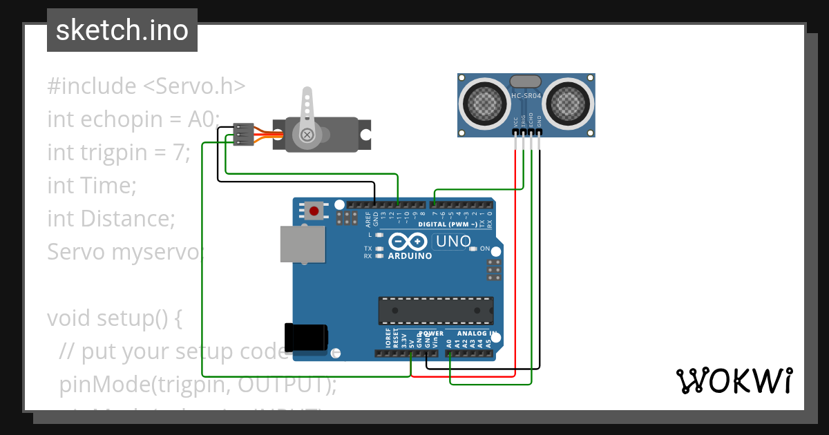 Servomotor Wokwi Esp32 Stm32 Arduino Simulator